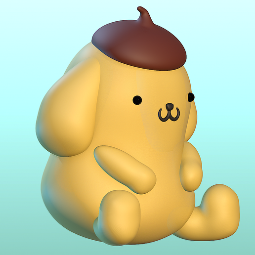 👾 Pompompurin・Free STL File for 3D printing・Cults