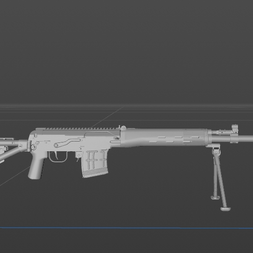 OBJ file Russian SVDM sniper rifle digital model 🔫 ・3D printable model ...