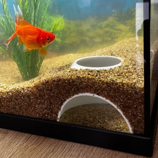 🐠 Fish tank underground hiding cave・ STL File for 3D printing・Cults