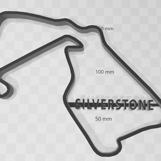 👽 Circuit de Silverstone・Fichier STL pour ・Cults