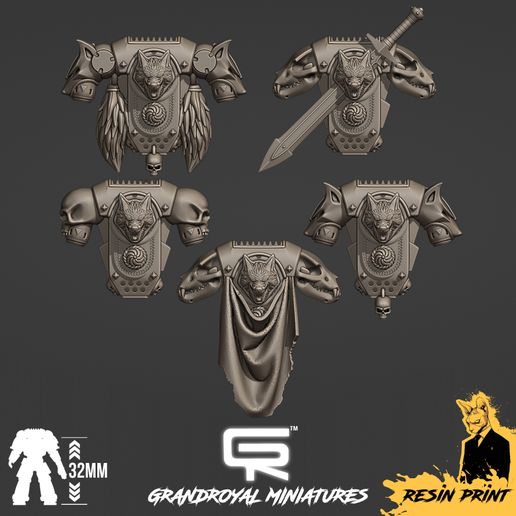 STL 文件 SPACE WOLVES MARINES BACKPACKS1 Product code: SWMBP1 🛰 ・可下载 3D ...