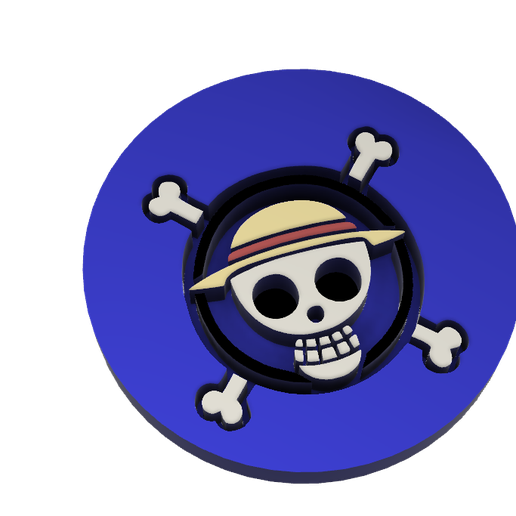 💬 ONE PIECE TOKEN・Free STL File for 3D printing・Cults