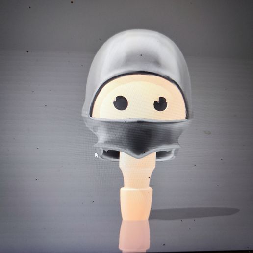 Free STL file Ninja head compatible with playmobil 🥷 ・Model to download ...