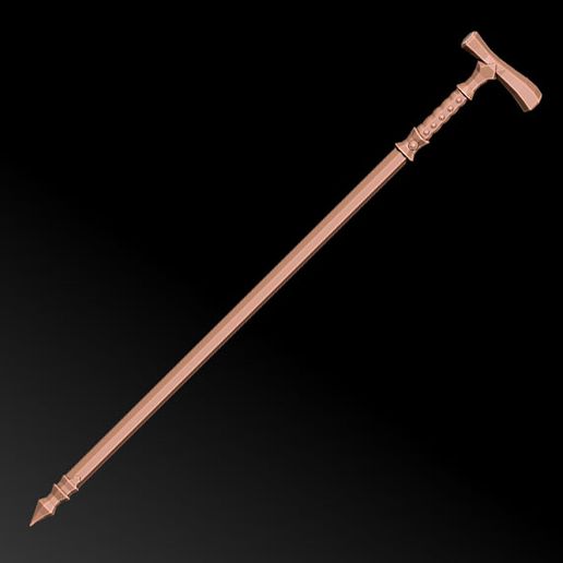 🦯 Threaded Cane - BLOODBORNE・ STL File for 3D printing・Cults