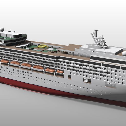 🚢 Norwegian Jade NCL modelo de crucero para imprimir・Archivo STL para ...