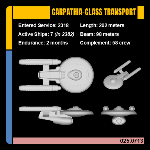 🖖 Federation Carpathia-class Diplomatic Cutter・Free STL File for 3D ...