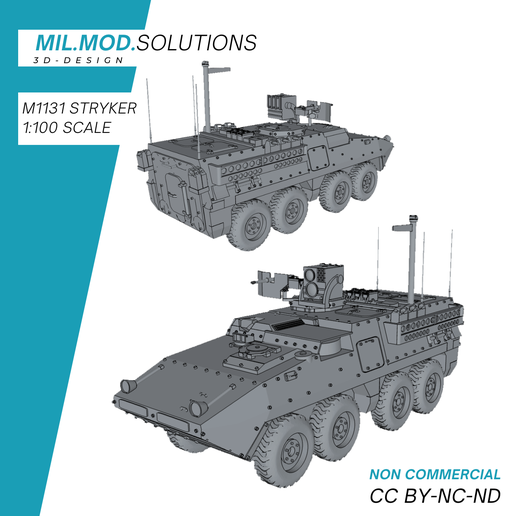 🇺🇸 M1131 Stryker・ STL File for 3D printing・Cults