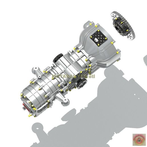 💭 FERRARI F40 - GEARBOX・ STL File for 3D printing・Cults