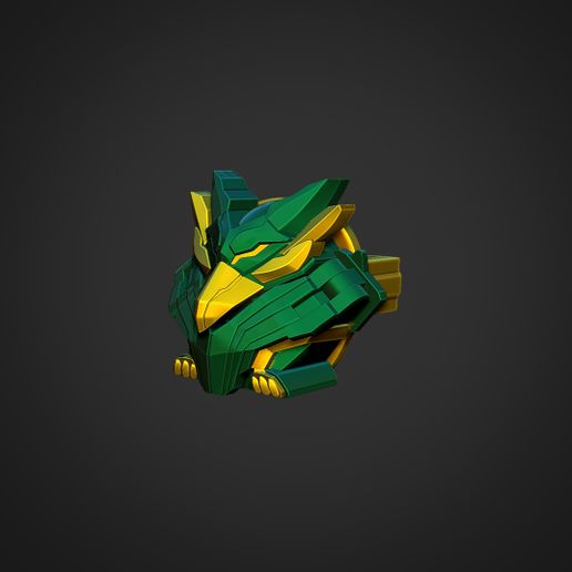 🎨 GOZYUGER MECHA HEAD RINGS FAN ART・ 3D File for 3D printing・Cults
