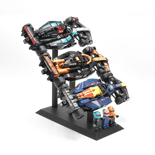 Display Stand for 3x LEGO® F1 Speed Champions Cars | Display - Holder ...