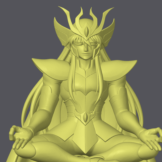♍ shaka of virgo-golden knight-saint seiya-V2・ STL File for 3D printing ...