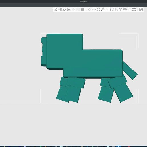 👶 Minecraft-Inspired Blocky Baby Sheep Free 3D print stl model・Free STL ...