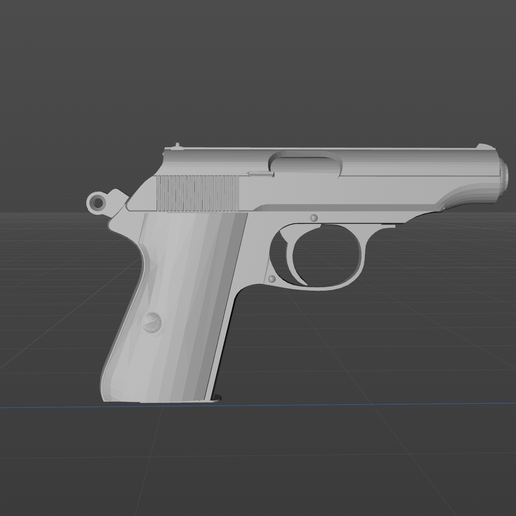 OBJ file German Walther PP pistol digital model material 🔫 ・3D printing ...