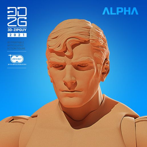 👤 ZIPGUY ALPHA ZIP-TIE ACTION FIGURE - MESOMORPH・ STL File for 3D ...