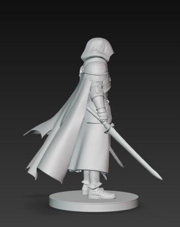 🦸 Worlds of Fantasy - Drow Warrior - War Game・ STL File for 3D printing ...