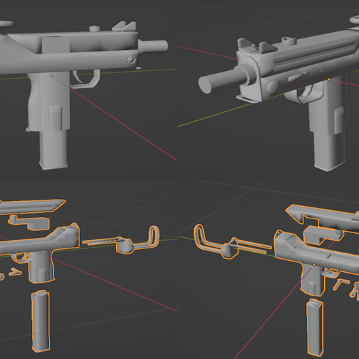 🎲 MAC-10 SMG. MAC-10 SMG・ OBJ File for 3D printing・Cults