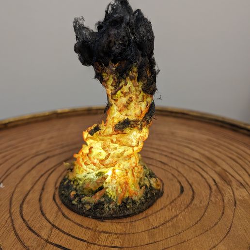 🔥 Fire Pillar Template 3 Inches・ 3D File for 3D printing・Cults