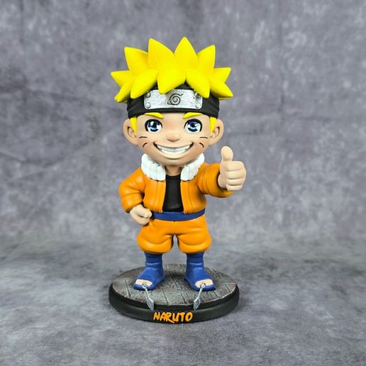🥷 Naruto Uzumaki chibi - Ninja - Konoha - anime・3D Print with the ...