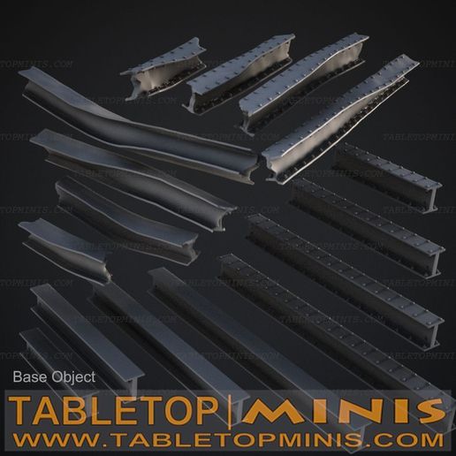 🚧 Metal Beam IBeam Parts・ 3D File for 3D printing・Cults