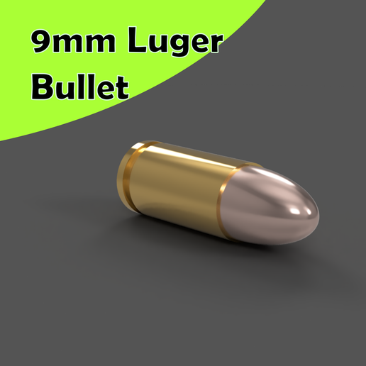 🦸 9mm Bullet・ STL File for 3D printing・Cults