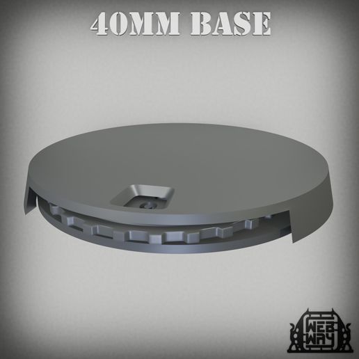 ⚔ Wound-counter base 40mm (1)・ STL File for 3D printing・Cults