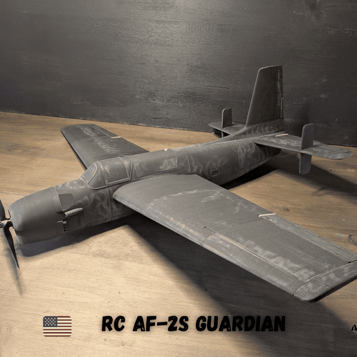 🚁 RC Grumman AF guardian - Flying model・ STL File for 3D printing・Cults
