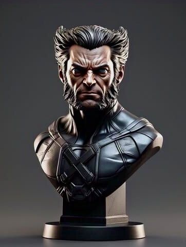 👤 Wolverine Bust・ STL File for 3D printing・Cults