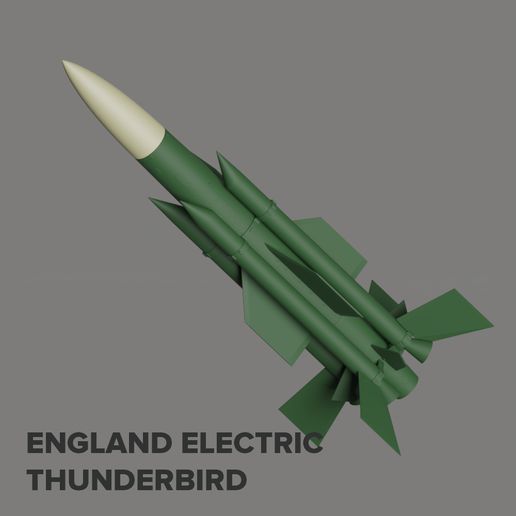 3D file English Electric Thunderbird ⚡ ・3D print design to download・Cults
