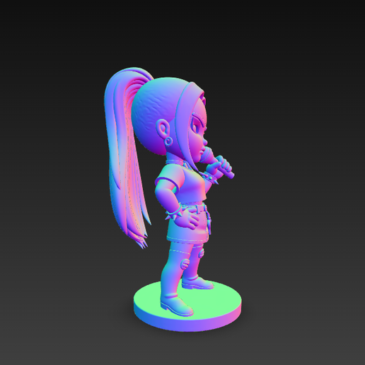 👧 K-Pop Demon Hunters – Chibi Idol Trio (STL) | 3D Printable Girl Group ...