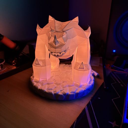 🔦 OSRS Jad LED Lamp・Free STL File for 3D printing・Cults