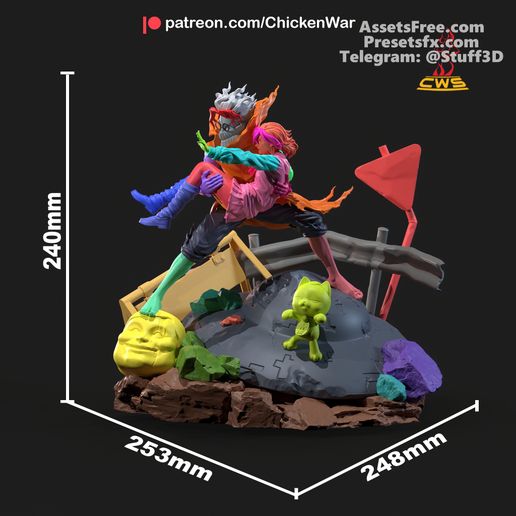 3D file Dandadan 💬 ・3D printable design to download・Cults