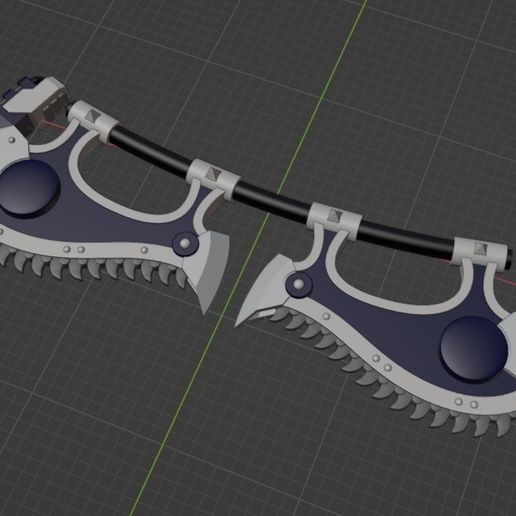 🪓 Double Chain Axe aka Chain Batleth・ 3D File for 3D printing・Cults