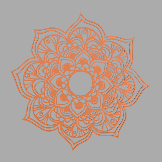 Free STL file Mandala 🎨 ・Template to download and 3D print・Cults