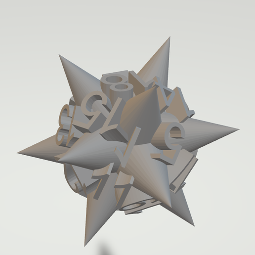 STL file Spiky 20 Side Dice 🎲 ・3D printing template to download・Cults