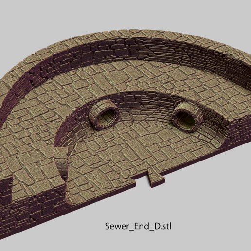 🎲 PuzzleLock Sewers & Undercity, Modular Terrain for Tabletop Games・ 3D ...