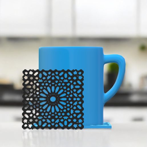 OBJ file Coasters Stylish and Functional, Tea, Coffee, Alcohol 🫖 ・3D ...