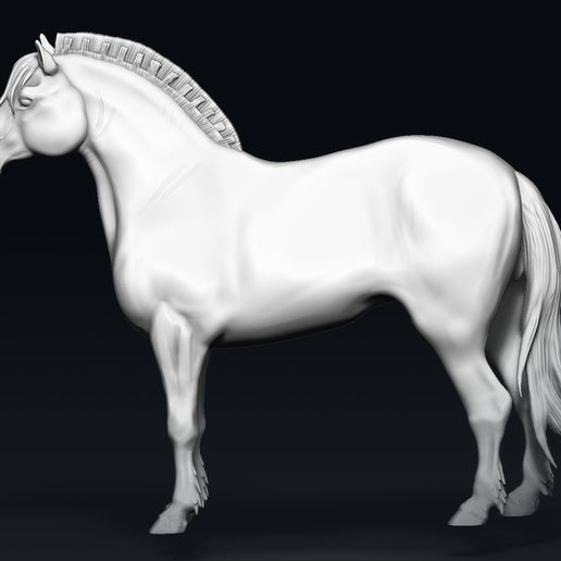 🐎 Fjord Pony model・Free STL File for 3D printing・Cults