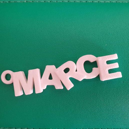 Free STL file Key ring Marce 🔑 ・Design to download and 3D print・Cults