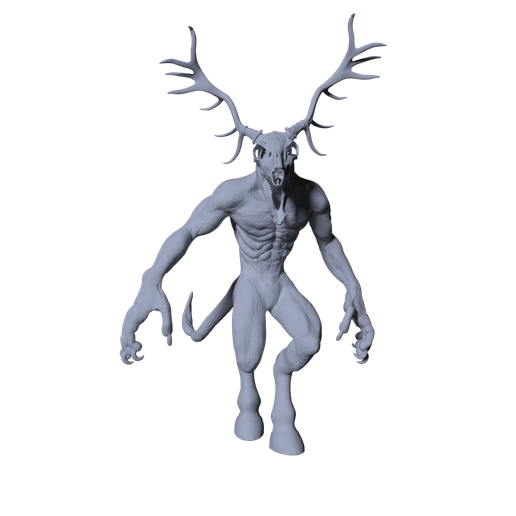 🎃 wendigo figure halloween・ STL File for 3D printing・Cults