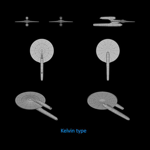 🚢 USS Kelvin and derivatives・Free STL File for 3D printing・Cults