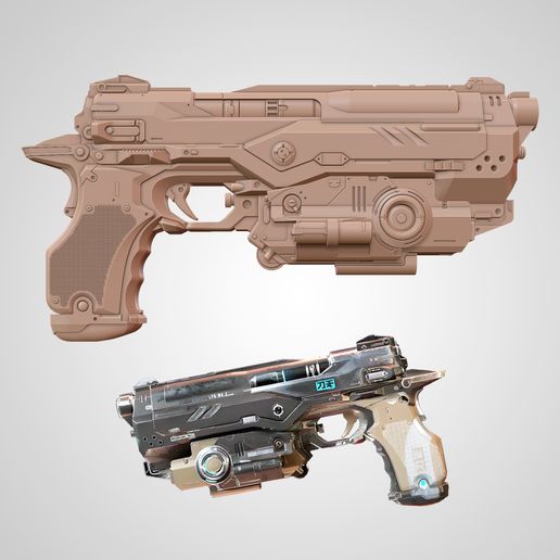 🔫 DOOM 2016 EMG Pistol・ 3D File for 3D printing・Cults
