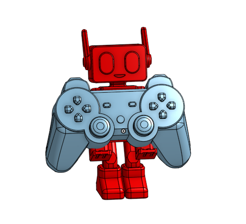 🤖 Robot game controller stand・Free STL File for 3D printing・Cults