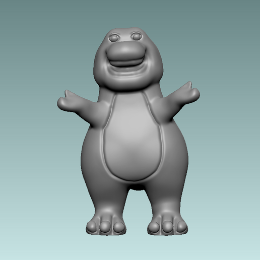 🦖 barney the dinosaur from barney and friends・ STL File for 3D printing ...