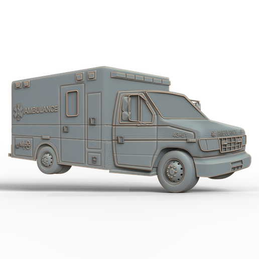 📁 3D Model STL File for CNC Router Laser & 3D Printer 0888. Ambulance ...