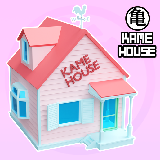 🏝️ Kame House - House of Muten Roshi (Dragon Ball) 🐢・Free STL File for ...