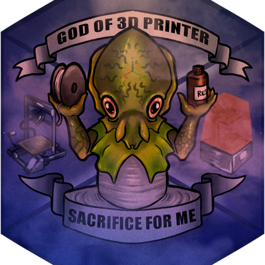Free STL file God of 3Dprinters 🎨 ・3D printable model to download・Cults