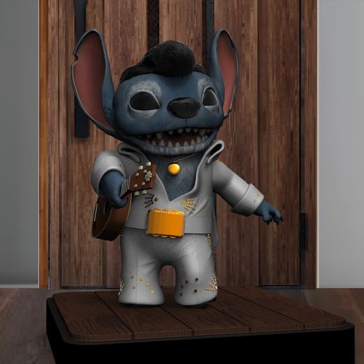 🎬 STITCH ELVIS [From Lilo&Stitch 2025 movie ]・Archivo STL para ...
