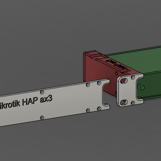 🥼 Mikrotik HAP ax3 rack mount kit・ 3MF File for 3D printing・Cults