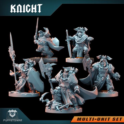 🎲 Guardian Leaders [Knight]・ 3D File for 3D printing・Cults