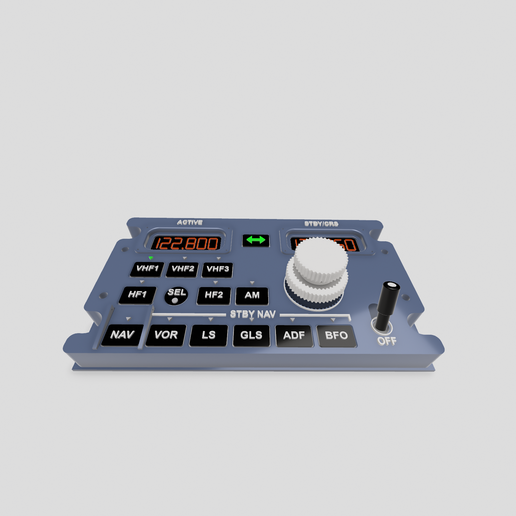 ️ Airbus A320 RADIO PANEL・ 3D File for 3D printing・Cults